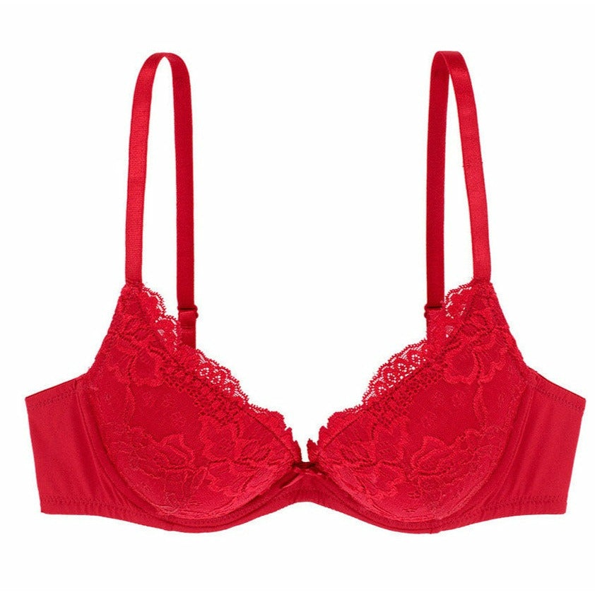 Red Plunge Bra Lianne D000315 – Princess Lingerie Boutique